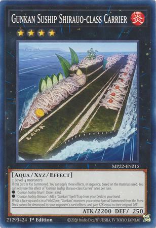 Gunkan Suship Shirauo-class Carrier MP22-EN215 Prices | YuGiOh 2022 Tin of the Pharaoh's Gods ...