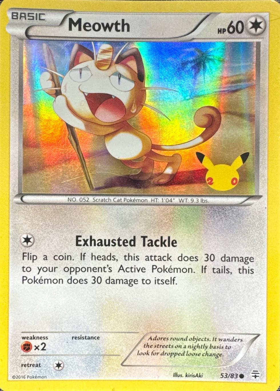 Meowth [20th Anniversary Stamp] #53 Prices | Pokemon Generations ...