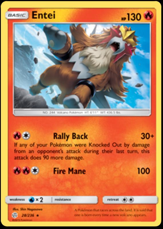 Entei #28 Prices | Pokemon Cosmic Eclipse | Pokemon Cards