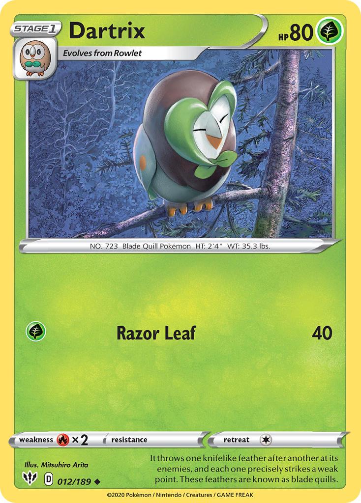 Dartrix #12 Prices | Pokemon Darkness Ablaze | Pokemon Cards