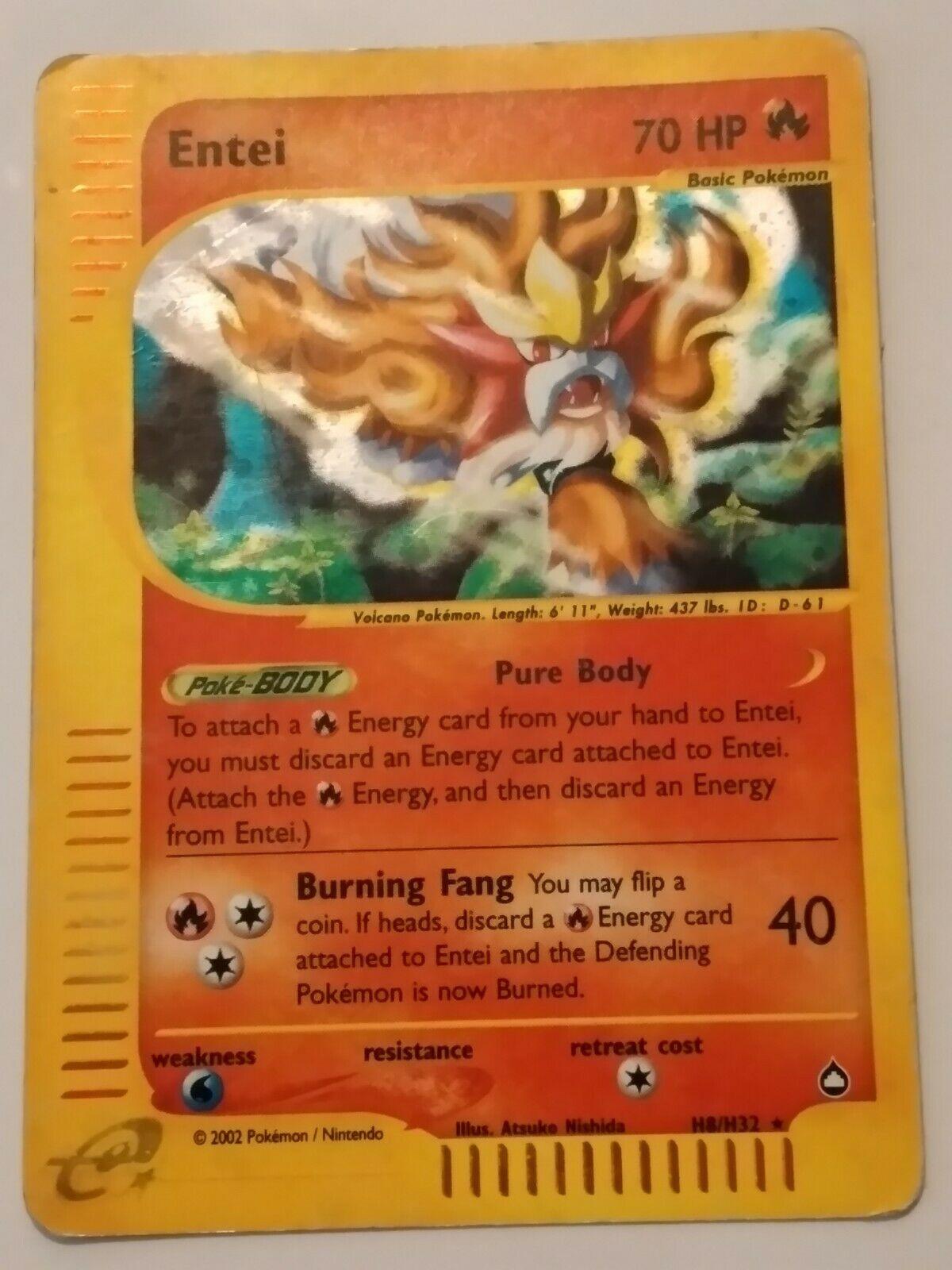 Entei #H8 Prices | Pokemon Aquapolis | Pokemon Cards