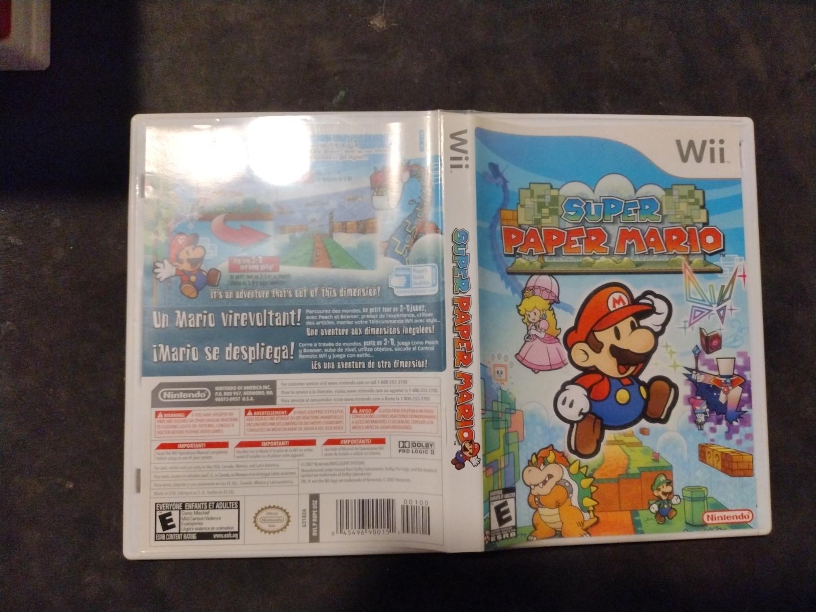 Super Paper Mario | Box and Manual only | Wii