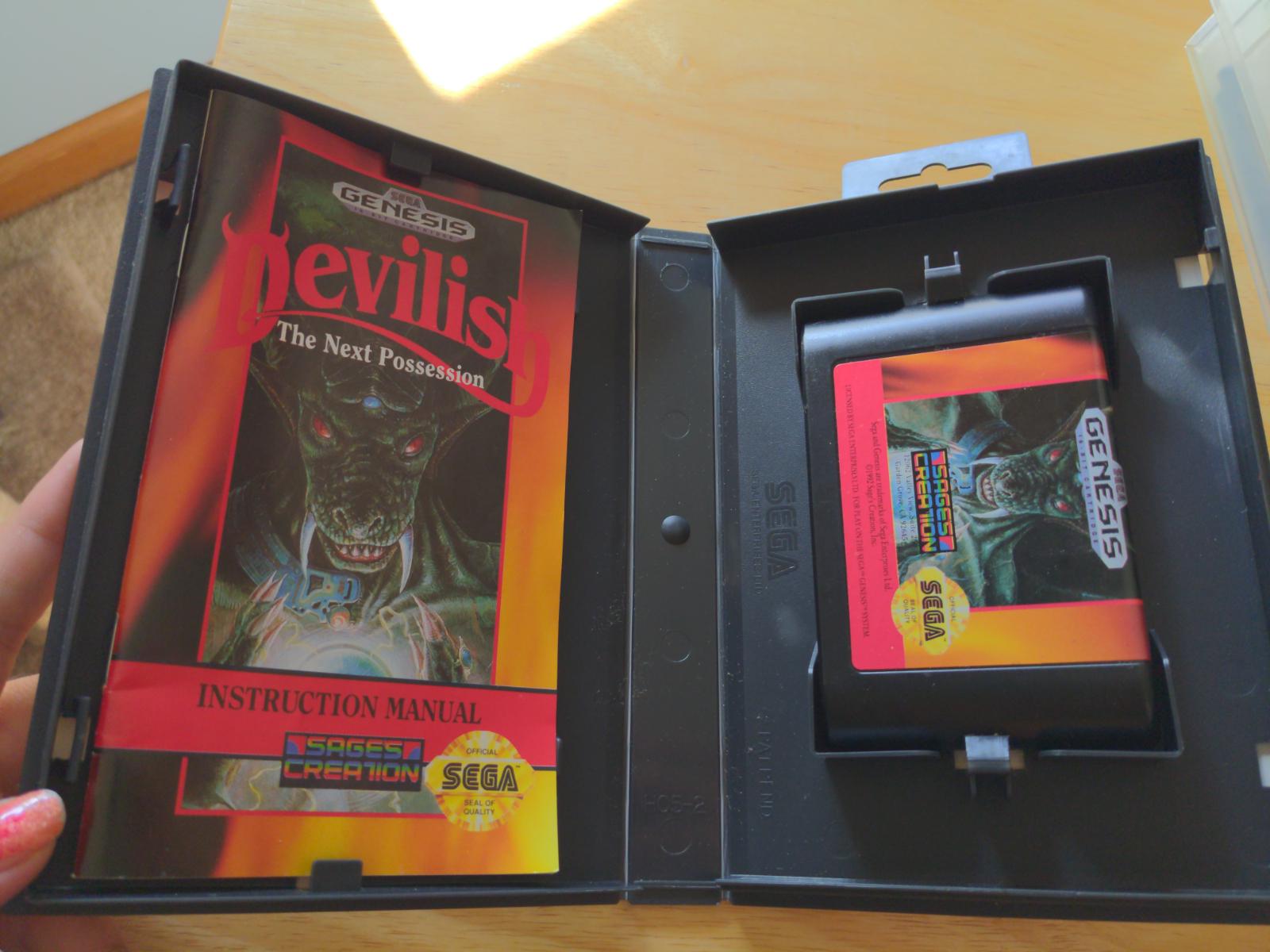 Devilish The Next Possession Item Box And Manual Sega Genesis