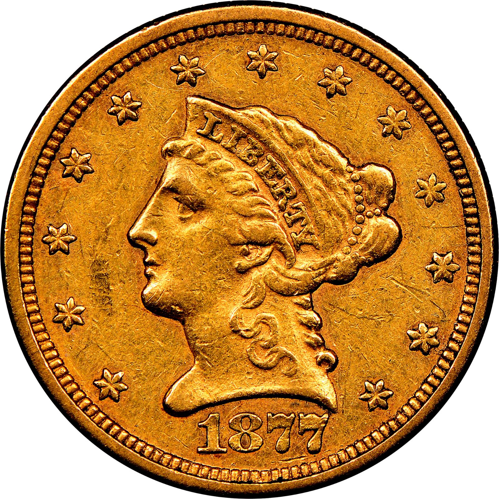 1877 [PROOF] Liberty Head Quarter Eagle Prices | Ungraded, NGC, PCGS Values