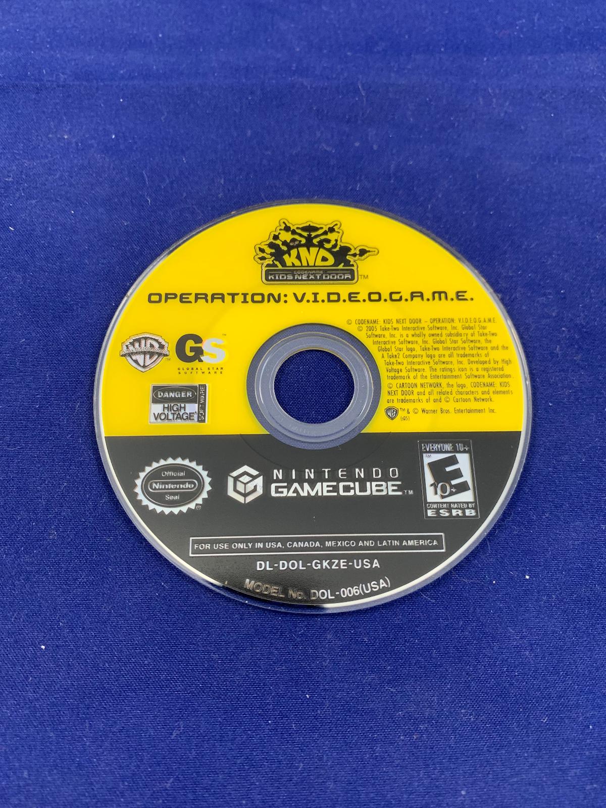 Codename Kids Next Door Operation VIDEOGAME | Item only | Gamecube
