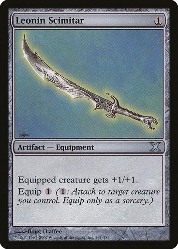 Leonin Scimitar Prices | Magic 10th Edition | Magic Cards