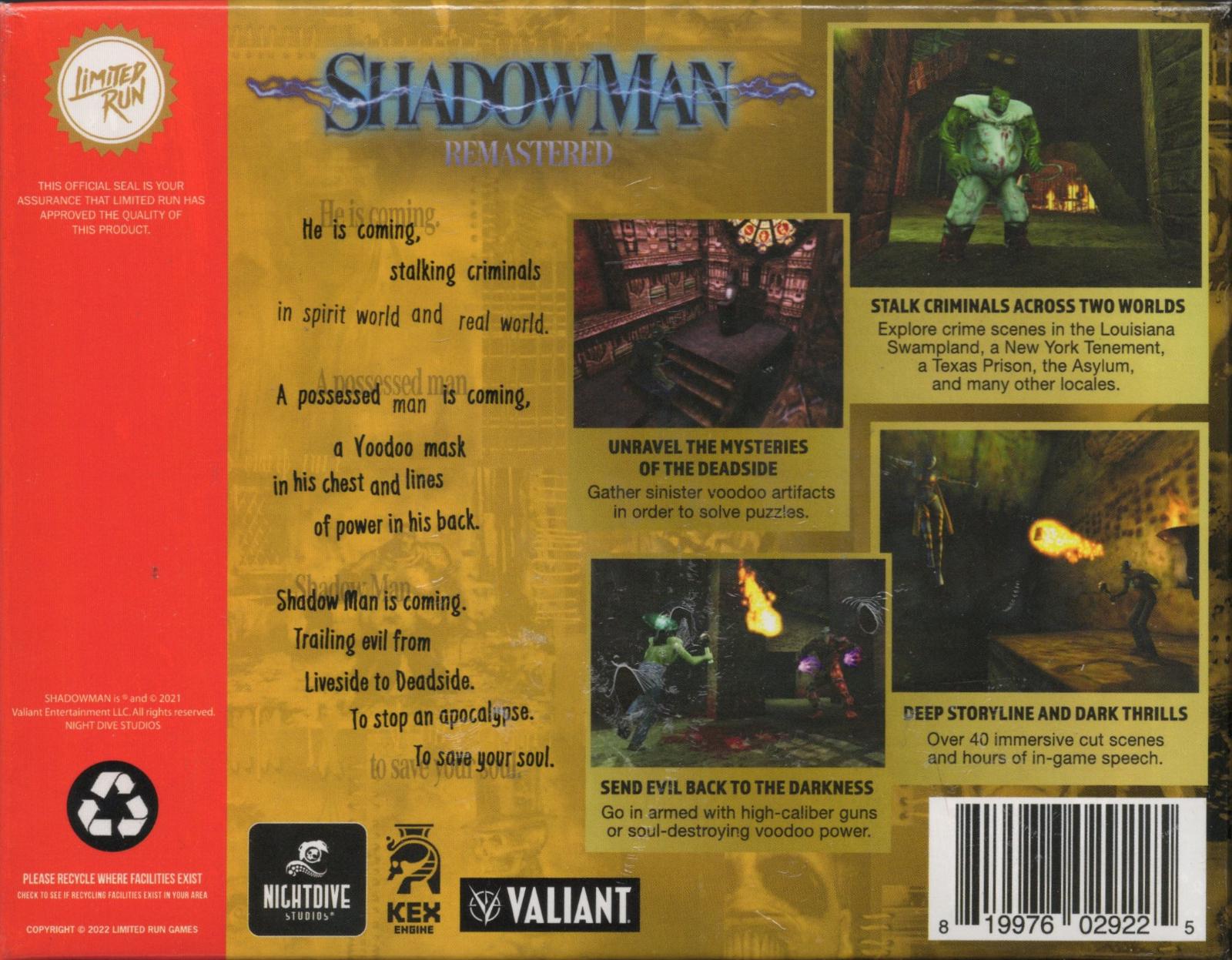 Shadow Man Remastered [Classic Edition] Prices Nintendo Switch | Compare Loose, CIB & New Prices