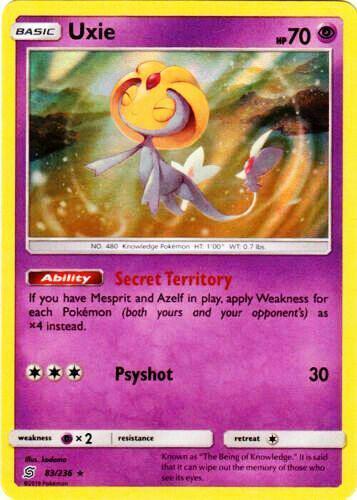 Uxie #83 Prices | Pokemon Unified Minds | Pokemon Cards