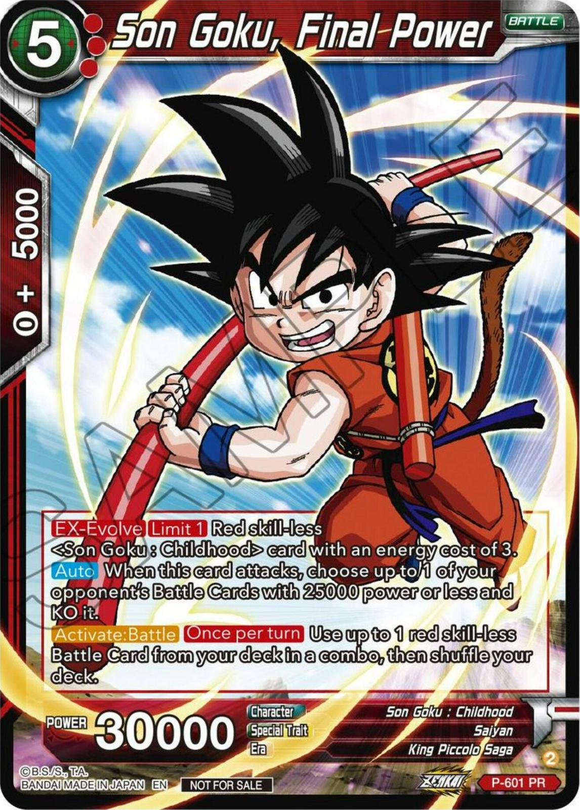 Son Goku, Final Power P-601 Precios | Dragon Ball Super Divine ...