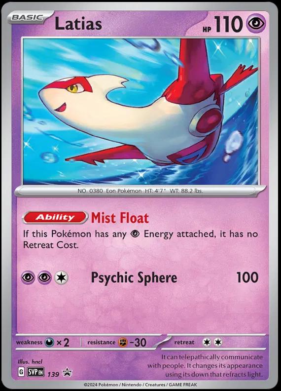 Latias #139 Prices | Pokemon Promo | Pokemon Cards