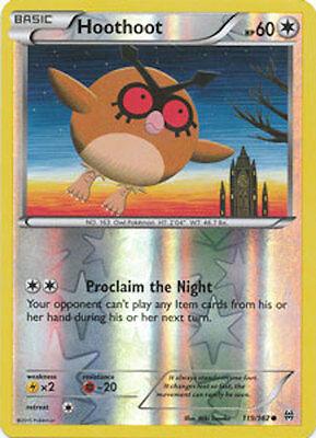 Hoothoot [Reverse Holo] #119 Prices | Pokemon BREAKthrough | Pokemon Cards