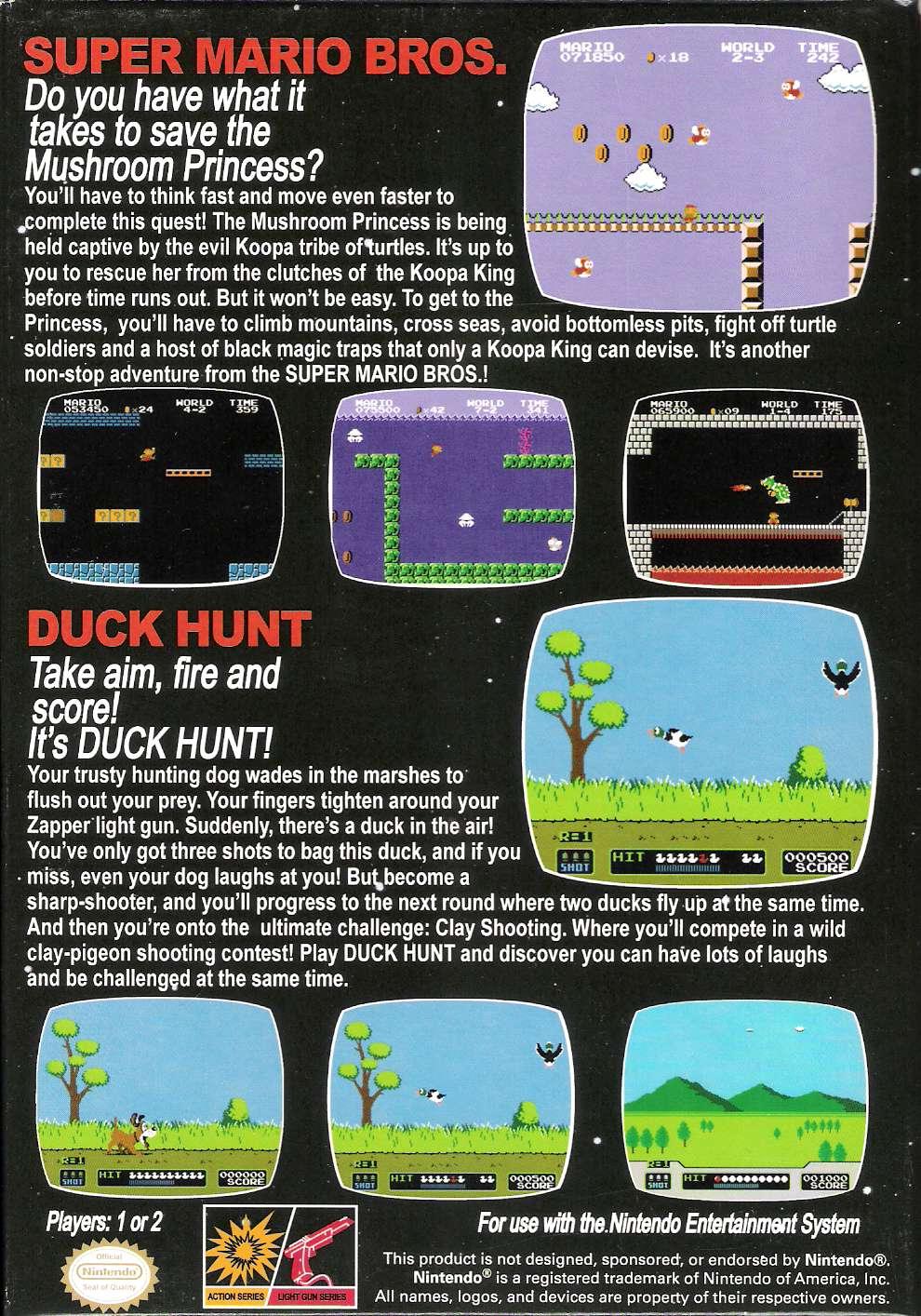 Super Mario Bros and Duck Hunt Prices NES | Compare Loose, CIB & New Prices