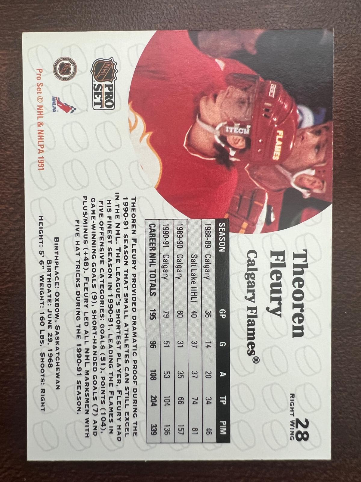 Theoren Fleury #28 Prices | 1991 Pro Set | Hockey Cards