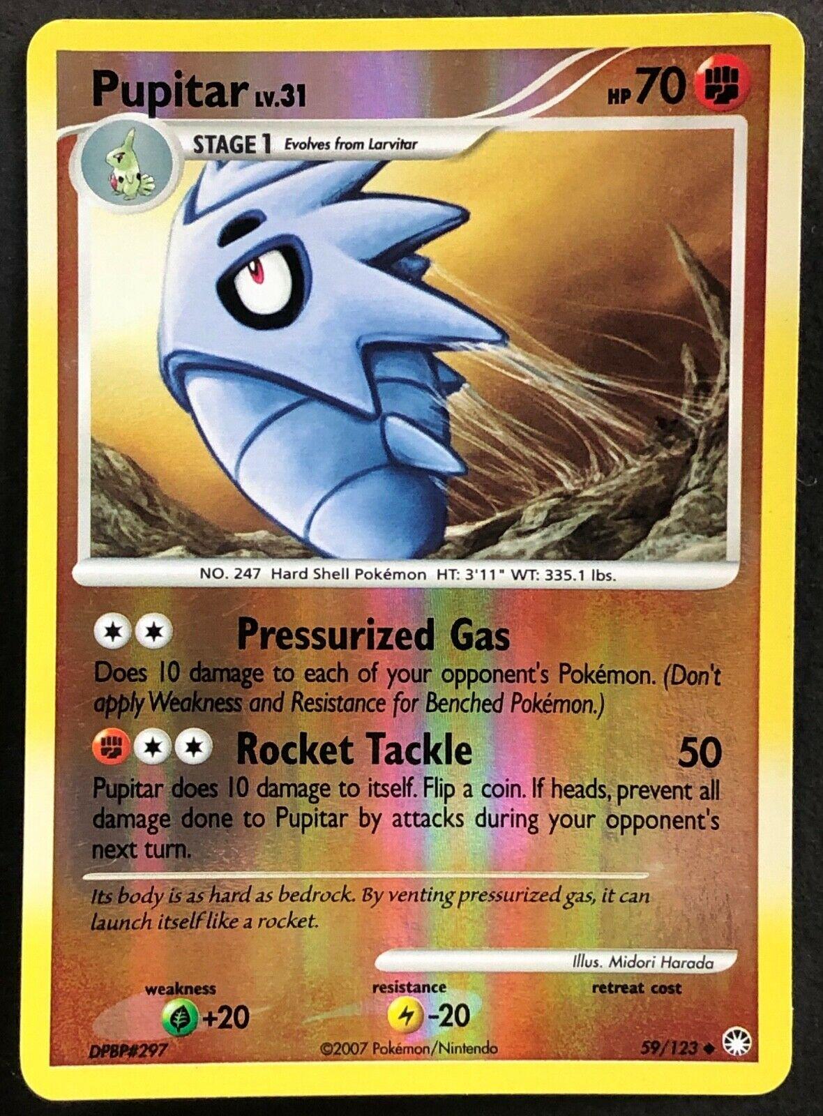 Pupitar [Reverse Holo] #59 Prices | Pokemon Mysterious Treasures | Pokemon Cards
