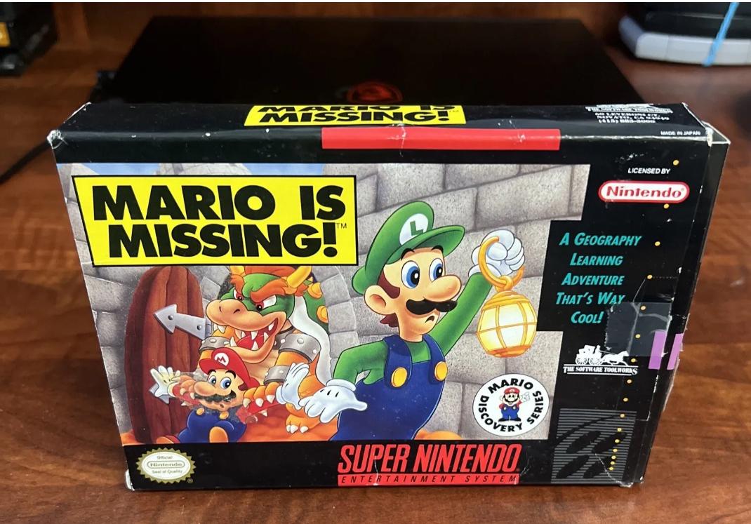 Mario is Missing | Box only | Super Nintendo