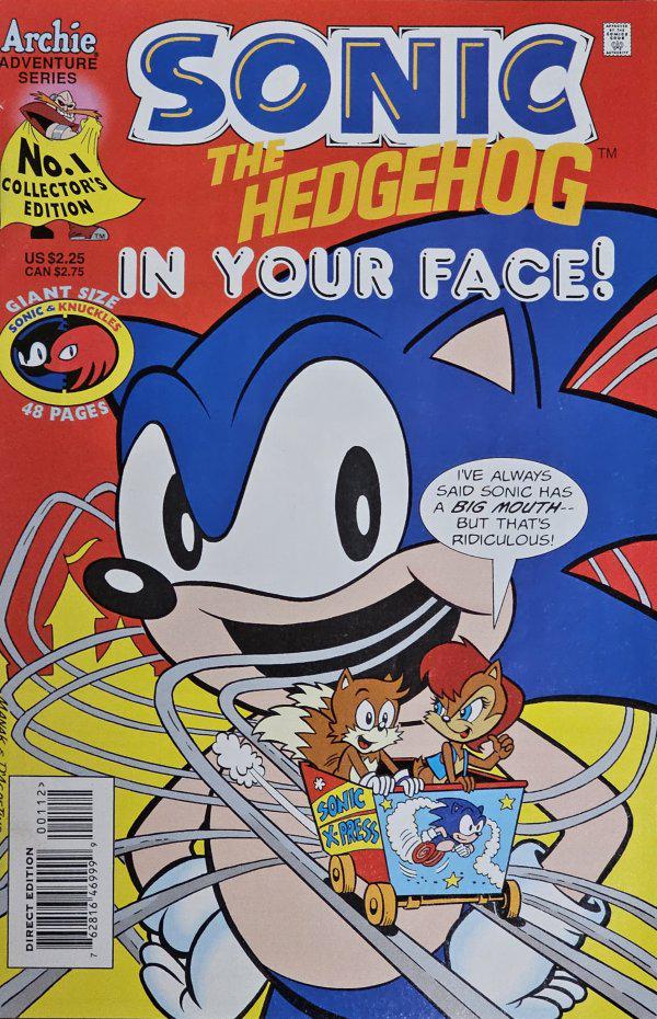 Sonic the Hedgehog: In Your Face [2nd Print] #1 (1998) Prices | Sonic ...