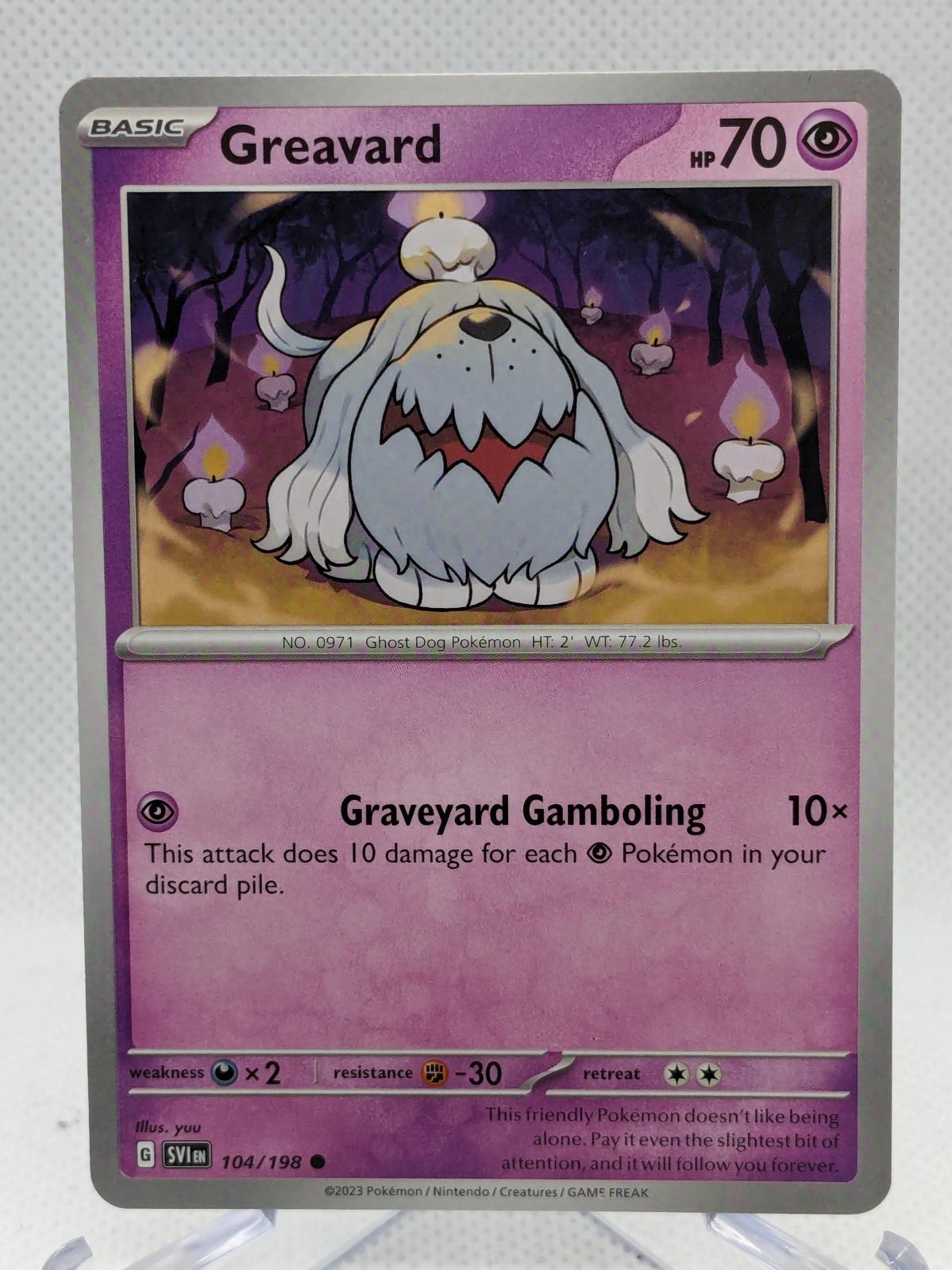 Greavard | Ungraded | Pokemon Scarlet & Violet