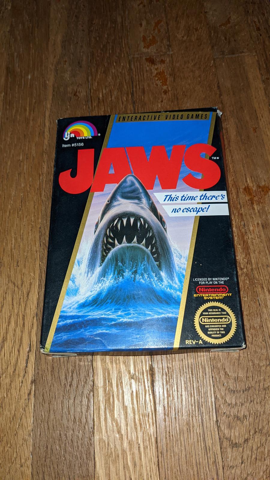 Jaws | Item, Box, and Manual | NES