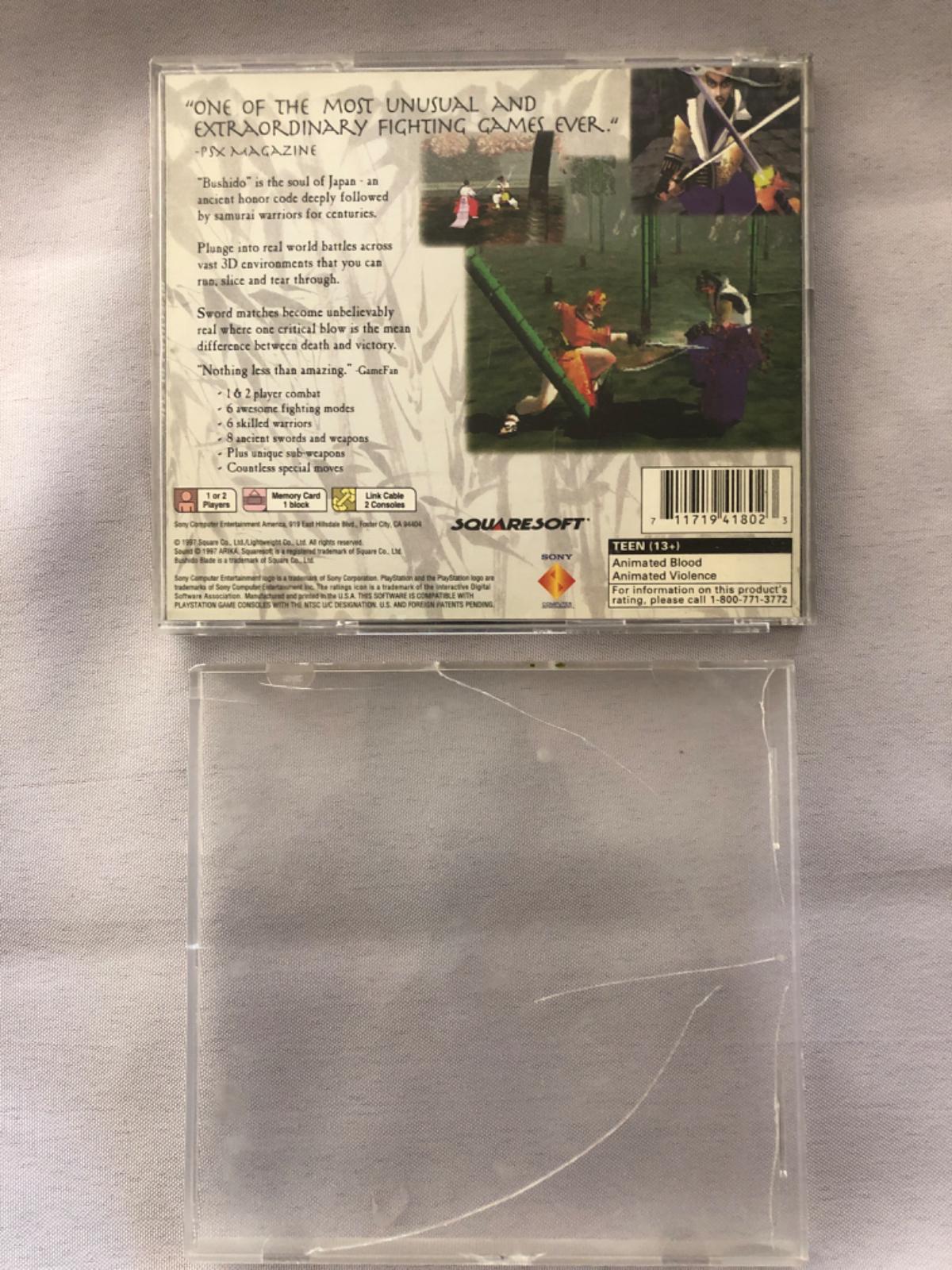 Bushido Blade | Item, Box, and Manual | Playstation