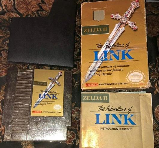Zelda II The Adventure of Link | Item, Box, and Manual | NES
