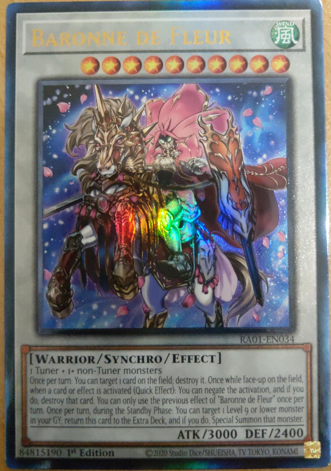Baronne de Fleur [Ultimate Rare] RA01-EN034 Prices | YuGiOh 25th ...