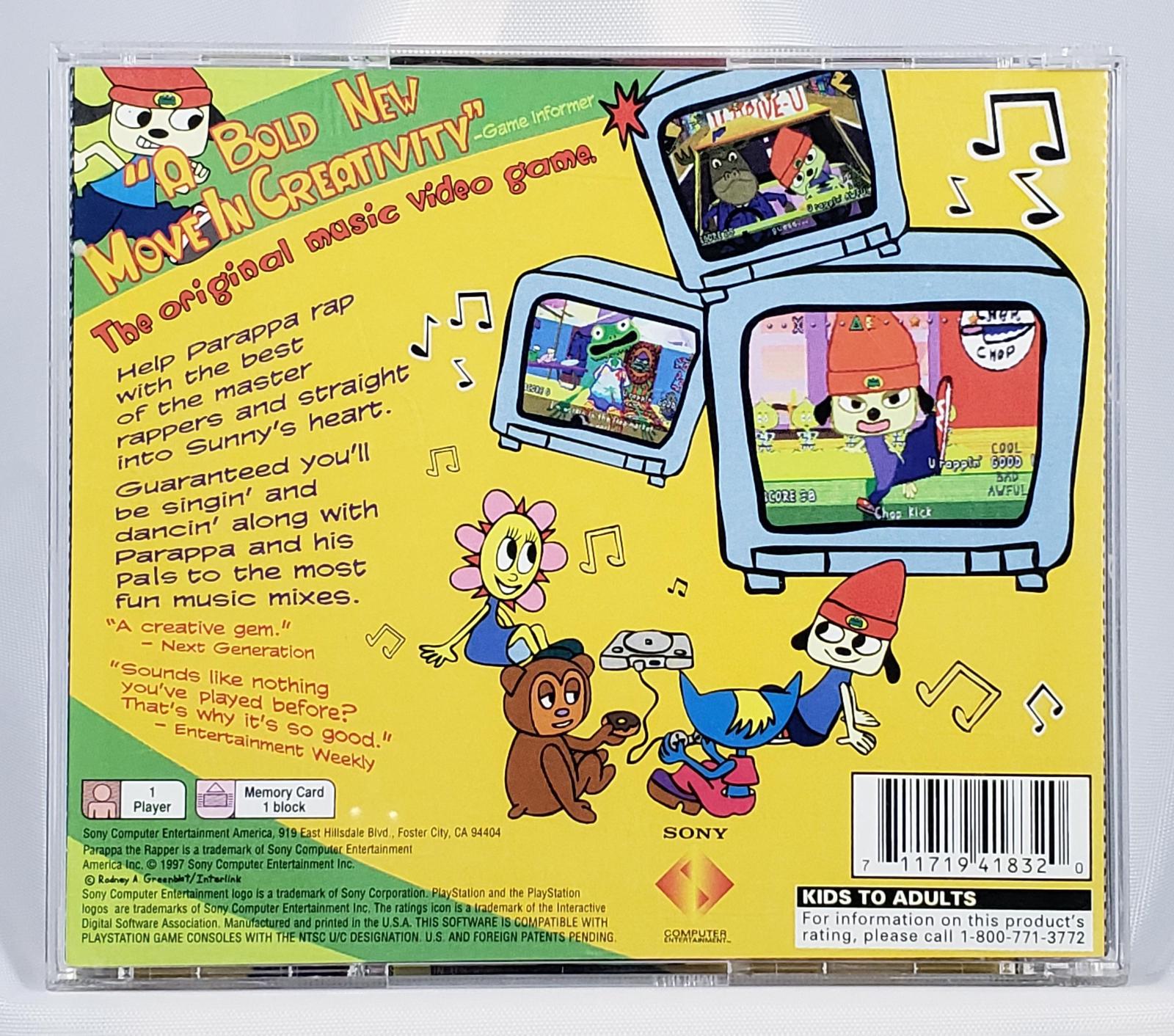 PaRappa the Rapper | Item, Box, and Manual | Playstation