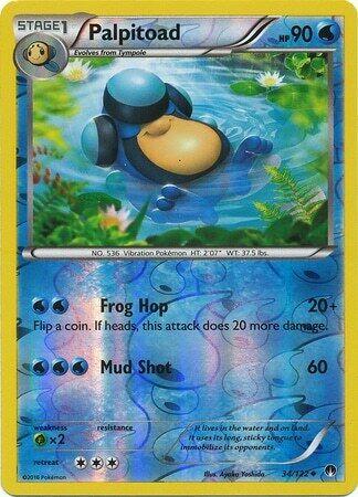 Palpitoad [Reverse Holo] #34 Prices | Pokemon BREAKpoint | Pokemon Cards