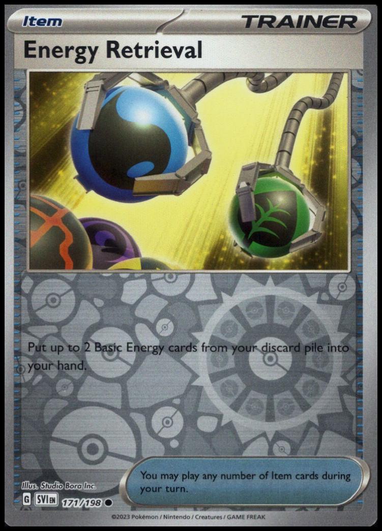 Energy Retrieval [Reverse Holo] #171 Prices | Pokemon Scarlet & Violet ...