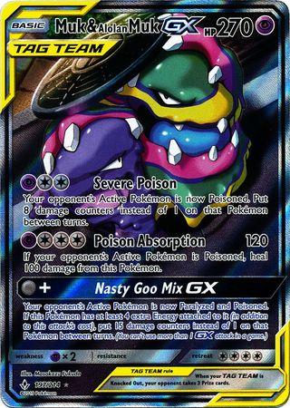 Muk & Alolan Muk GX #197 Prices | Pokemon Unbroken Bonds | Pokemon Cards