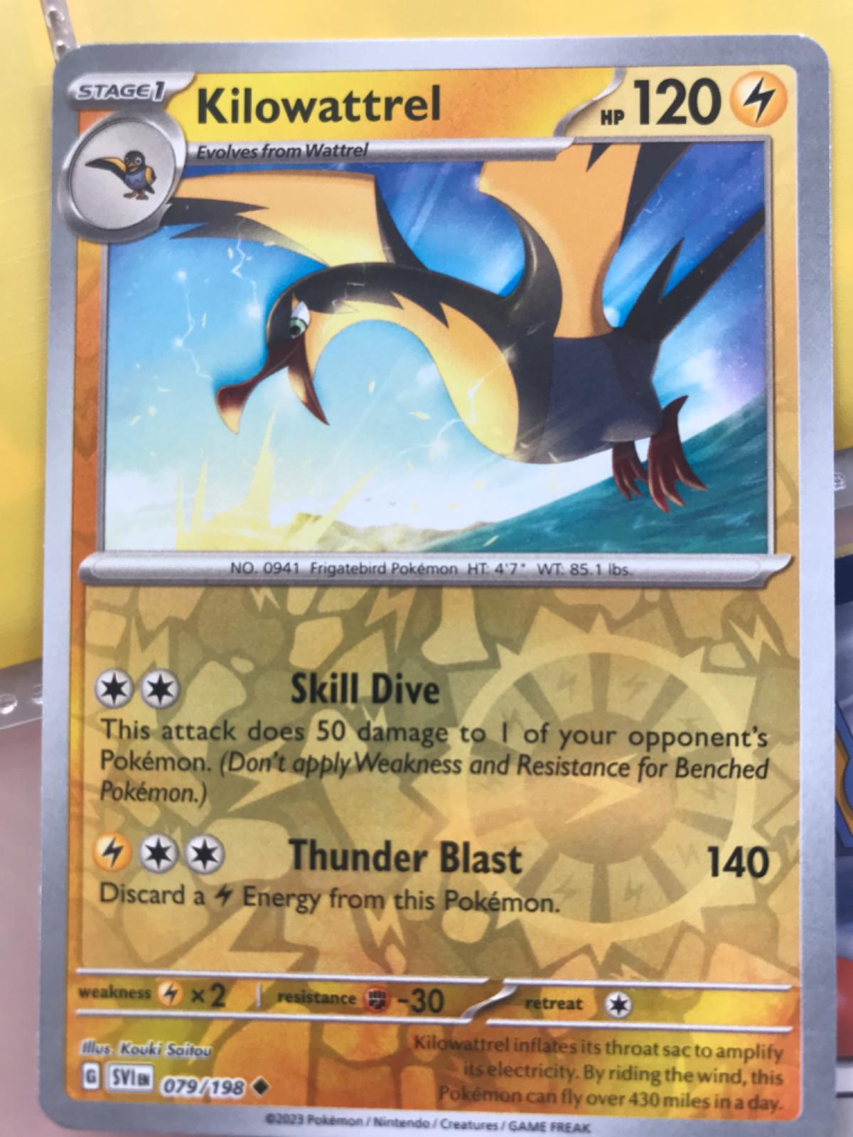 Kilowattrel [Reverse Holo] #79 Prices | Pokemon Scarlet & Violet ...