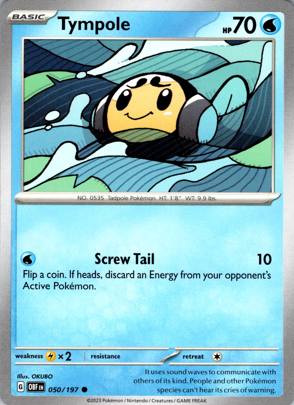 Tympole #50 Prices | Pokemon Obsidian Flames | Pokemon Cards