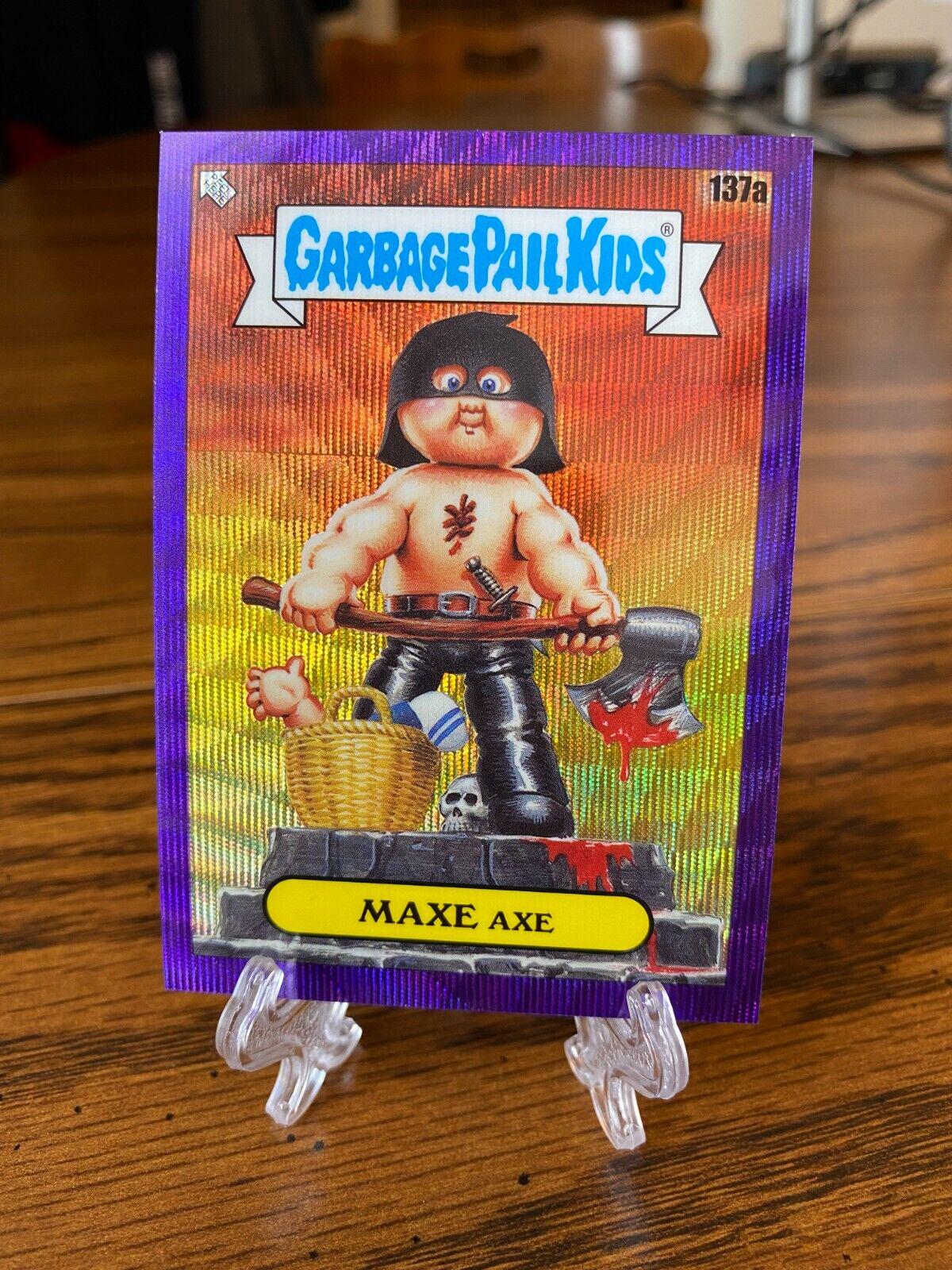 MAXE AXE [Purple Wave] #137a Prices | 2021 Garbage Pail Kids Chrome ...