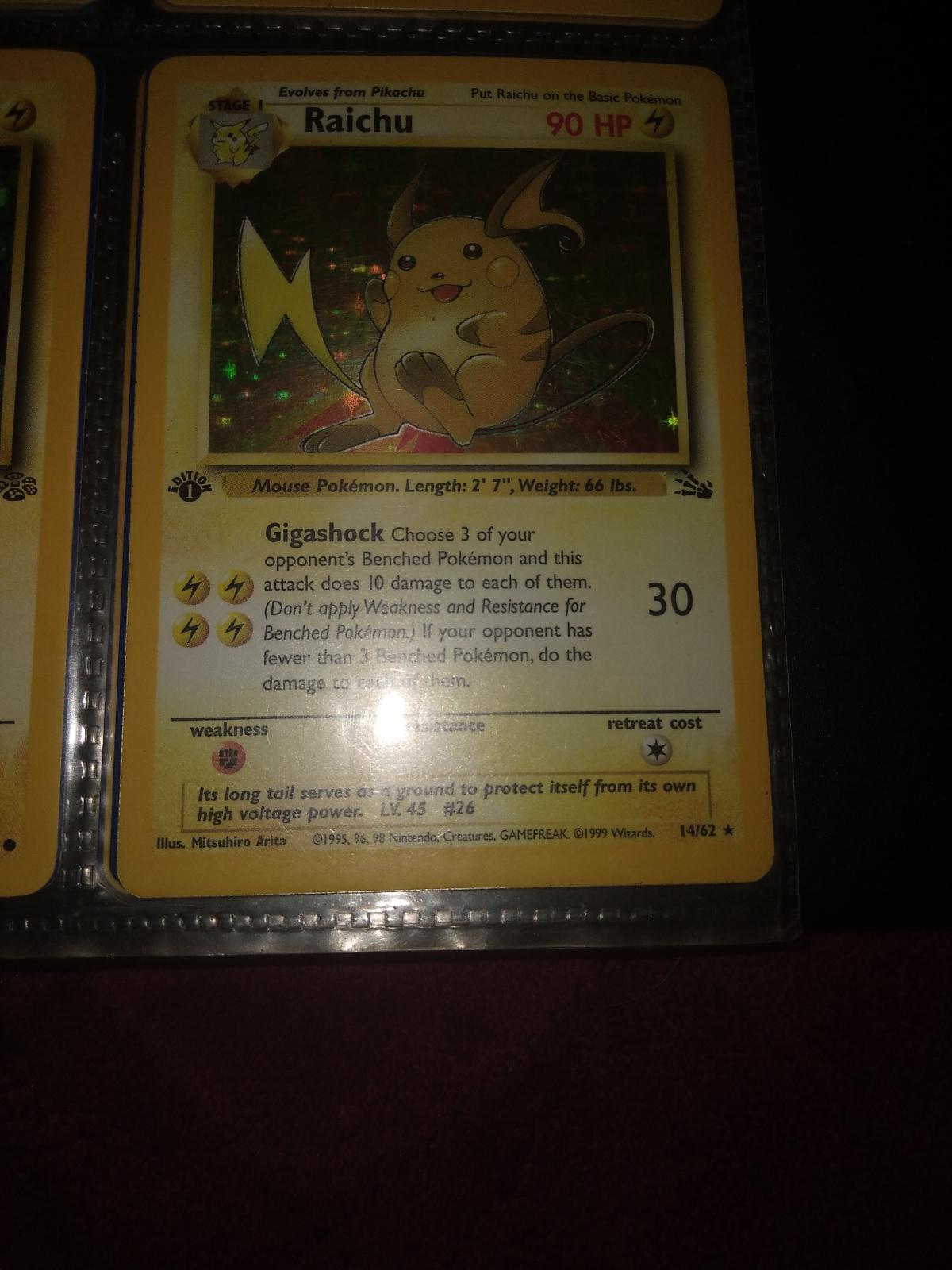 Raichu [1st Edition] | Ungraded | Pokemon Fossil