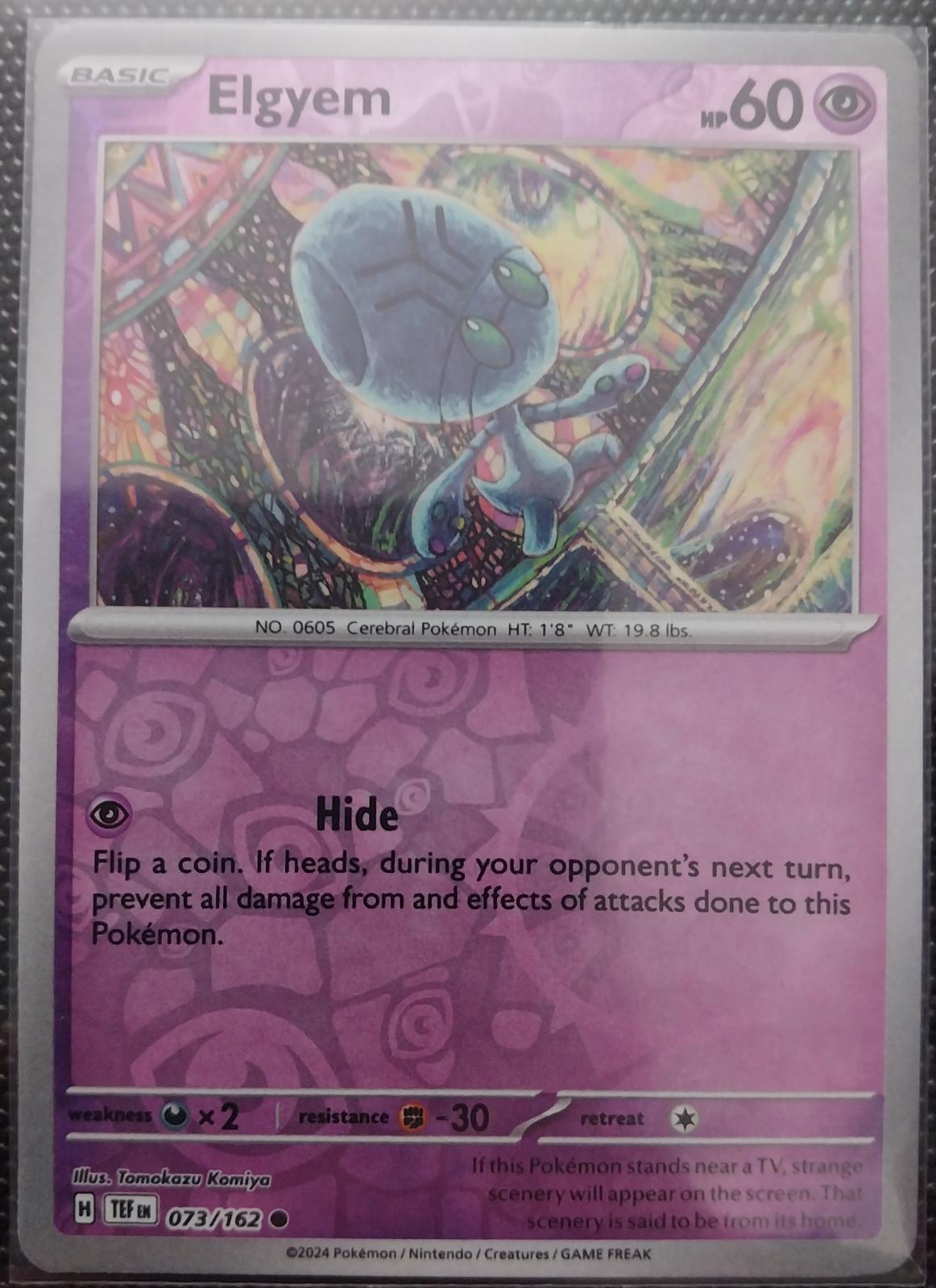 Elgyem [Reverse Holo] #73 Prices | Pokemon Temporal Forces | Pokemon Cards