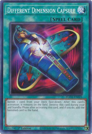 Different Dimension Capsule | Ungraded | YuGiOh Egyptian God Deck ...