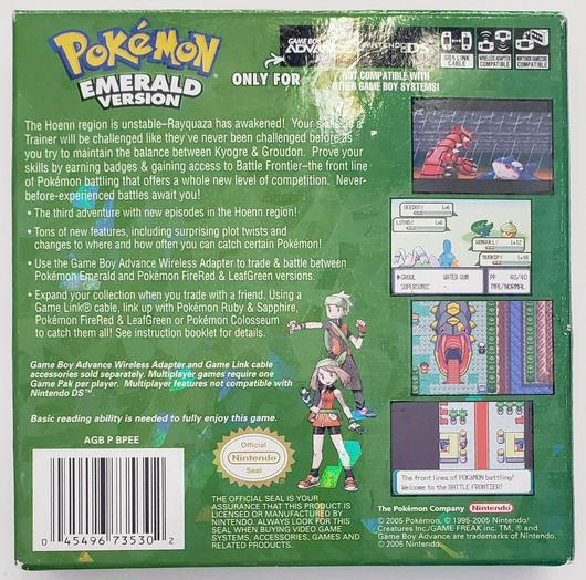 Pokemon Emerald | Item, Box, and Manual | GameBoy Advance