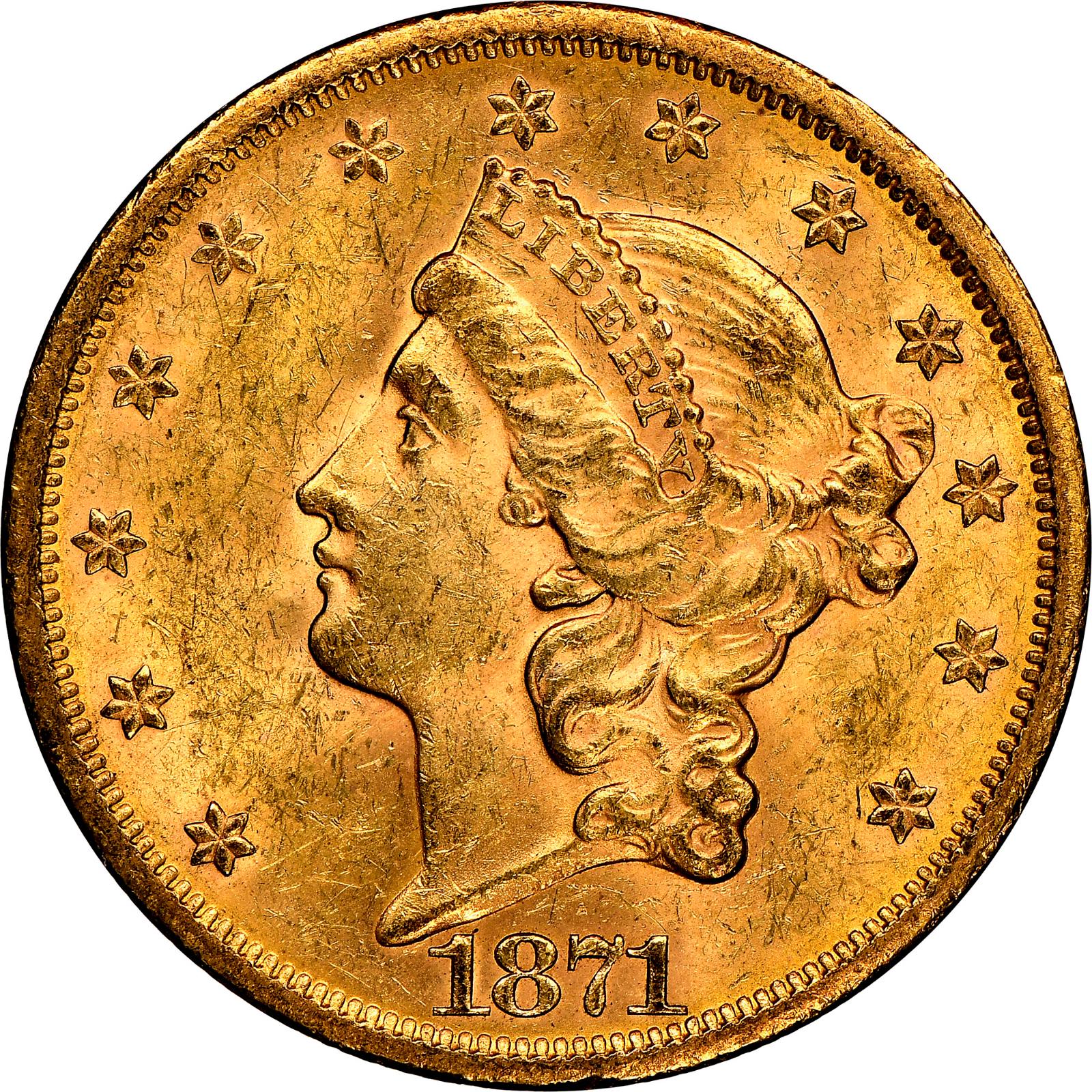 1871 S Liberty Head Gold Double Eagle Prices | Ungraded, NGC, PCGS Values