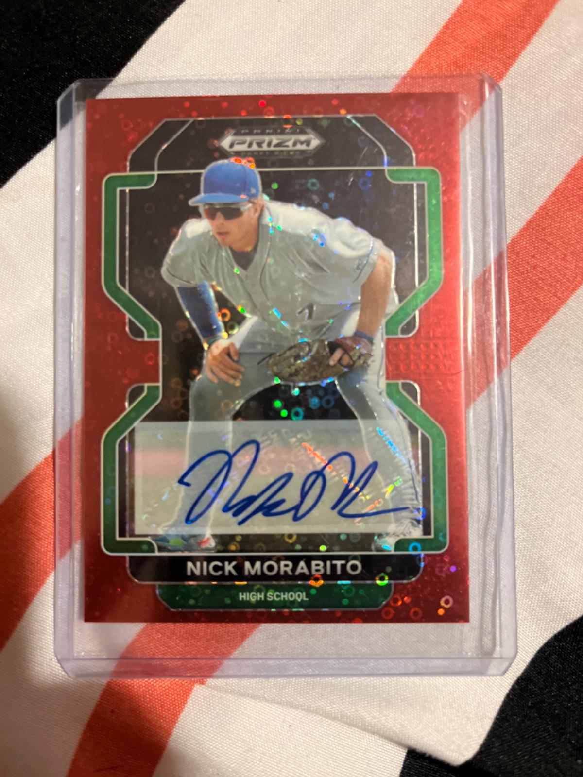 Nick Morabito [Red Donut Circles Autograph] | Ungraded | 2022 Panini ...