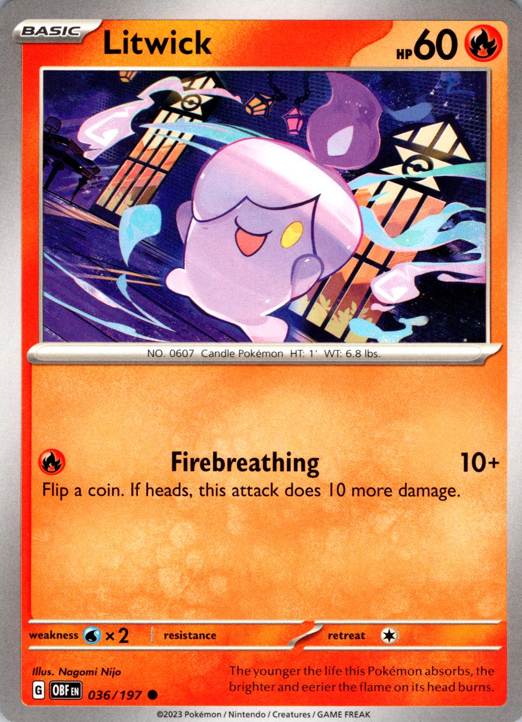 Litwick 36 Prices Pokemon Obsidian Flames Pokemon Cards