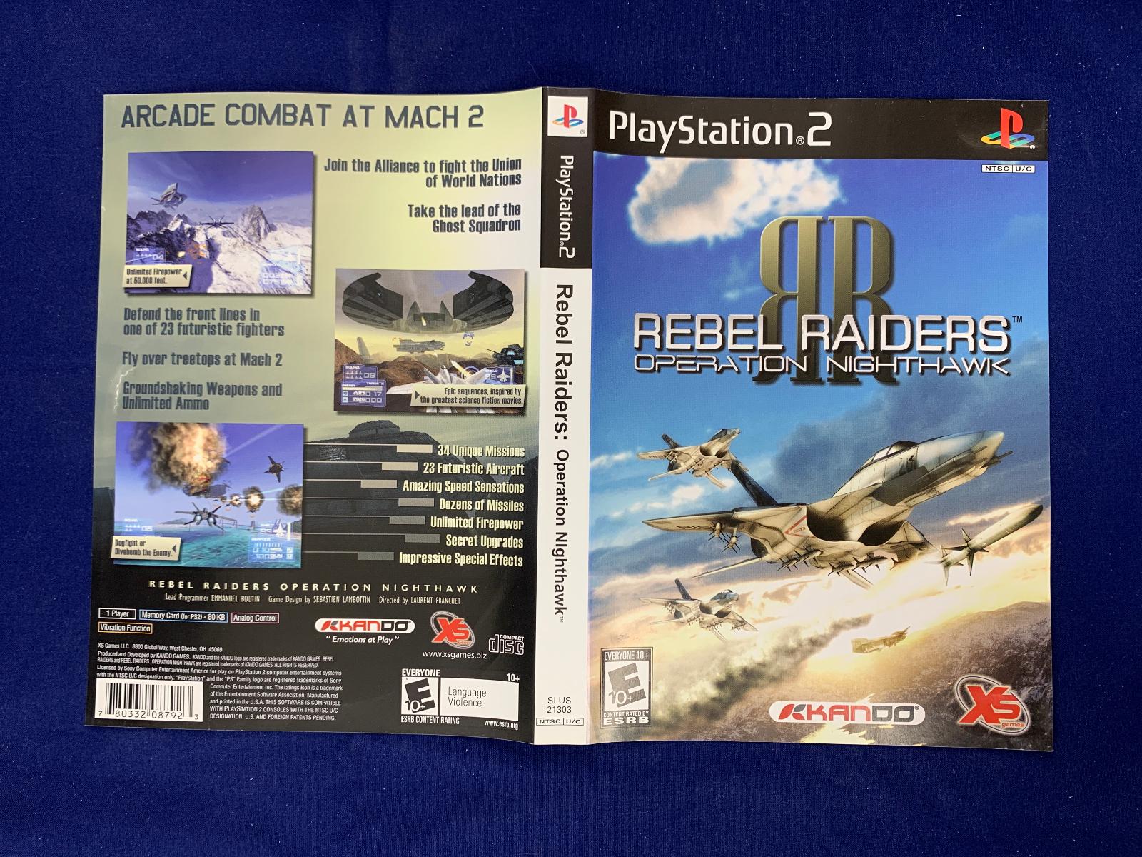 Rebel Raiders Operation Nighthawk | Box only | Playstation 2