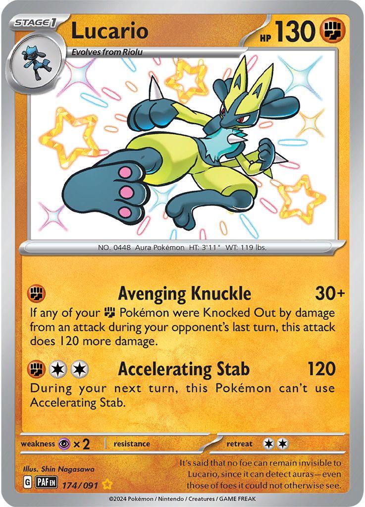 Lucario [Holo] #174 Prices | Pokemon Paldean Fates | Pokemon Cards