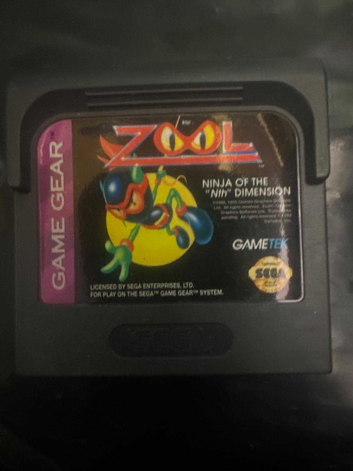 Zool Ninja of the Nth Dimension | Item only | Sega Game Gear