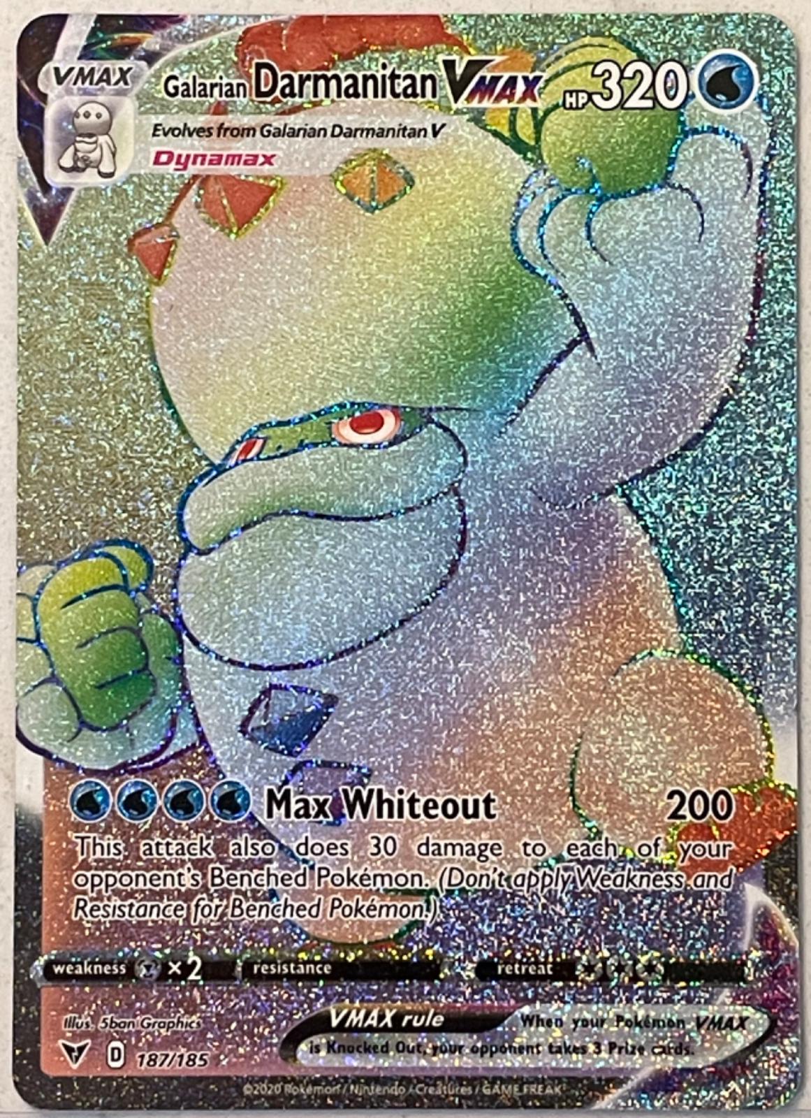 Galarian Darmanitan VMAX #187 Prices | Pokemon Vivid Voltage | Pokemon ...