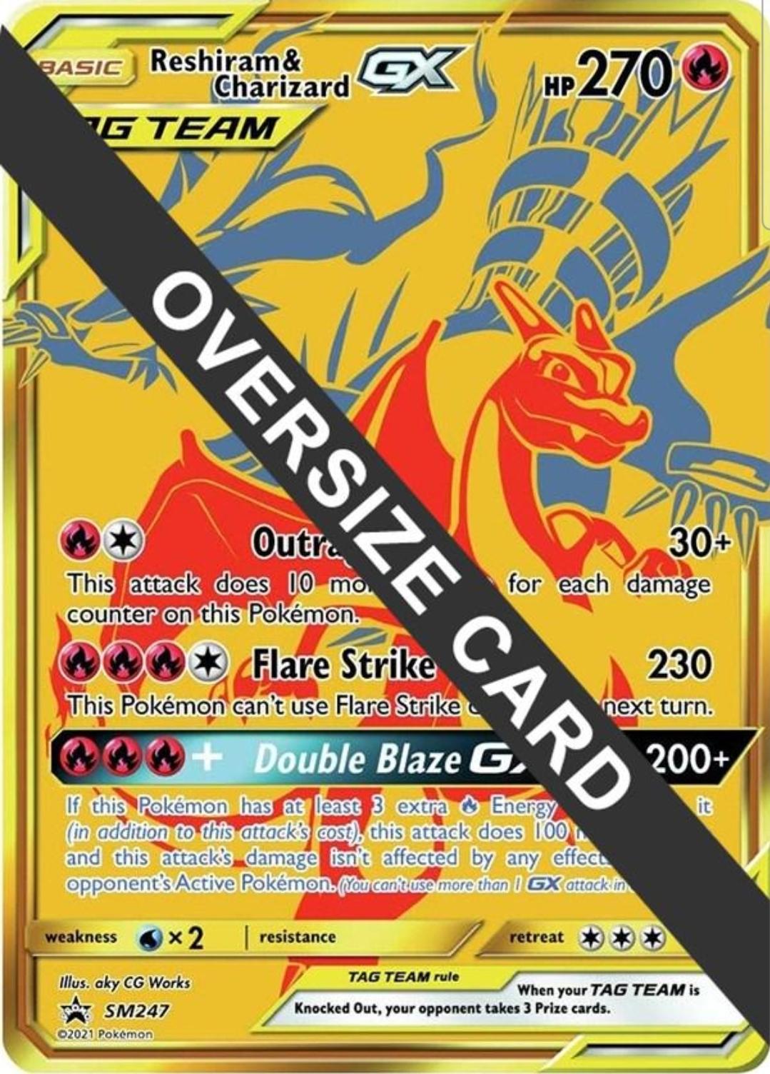 Reshiram & Charizard GX [Jumbo] #SM247 Prices | Pokemon Promo | Pokemon ...