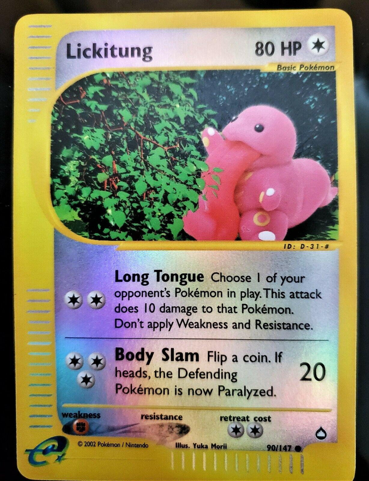 Lickitung #90 Prices | Pokemon Aquapolis | Pokemon Cards