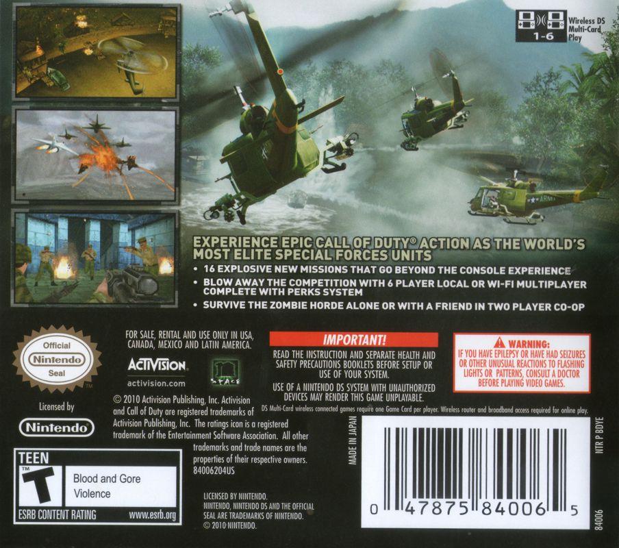 Call of Duty Black Ops Prices Nintendo DS | Compare Loose, CIB & New Prices