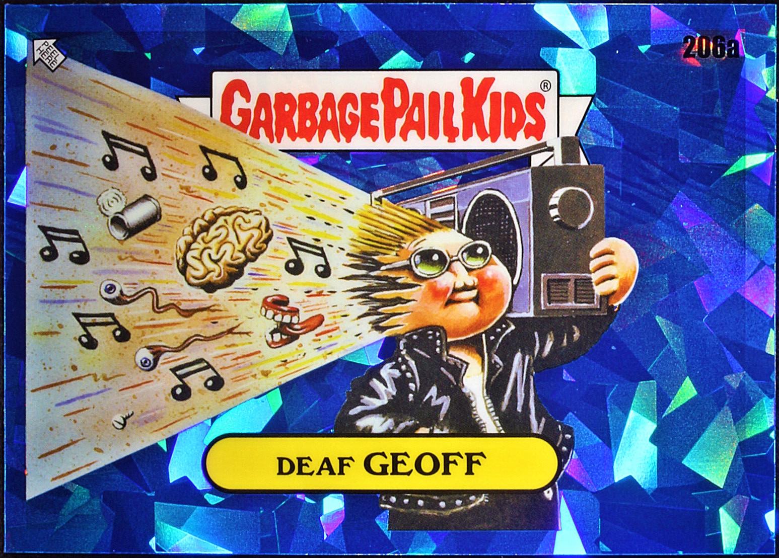 Deaf GEOFF #206a Prices | Garbage Pail Kids 2022 Sapphire | GPK Cards