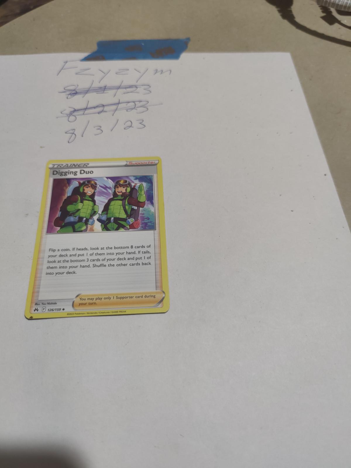 Digging Duo | Ungraded | Pokemon Crown Zenith