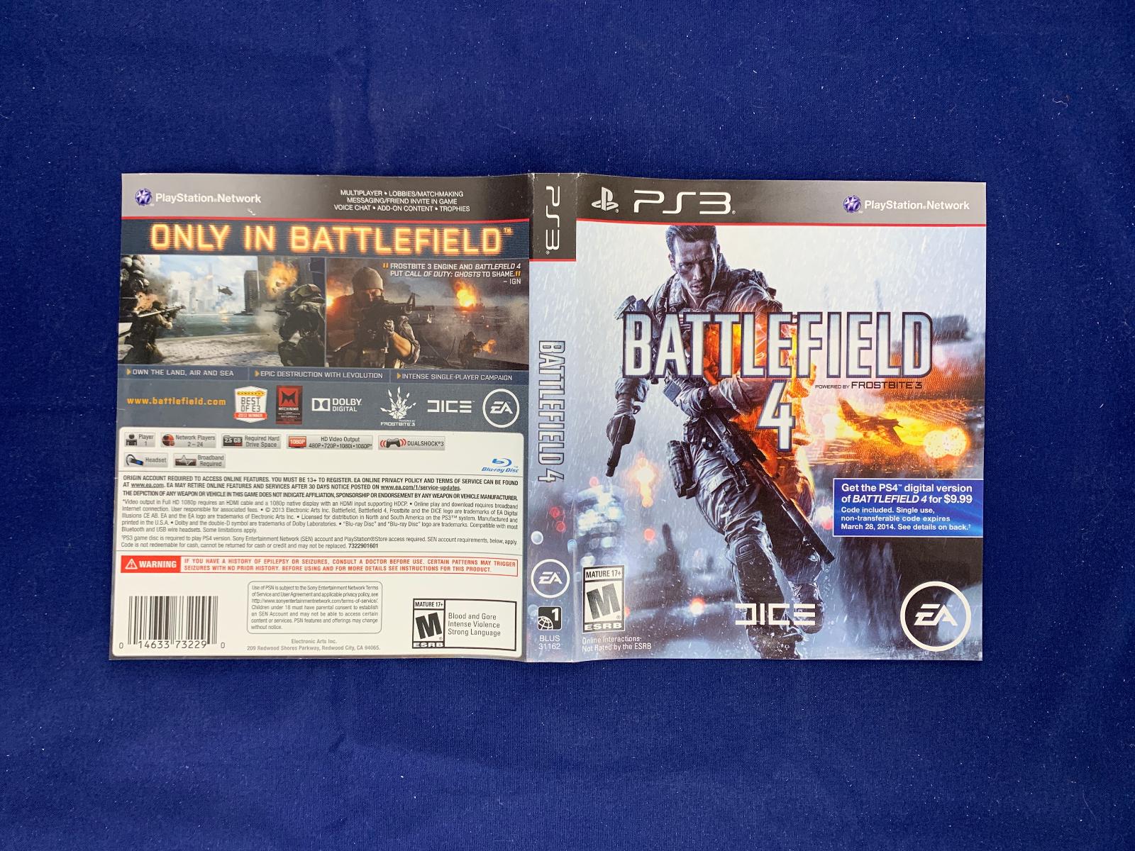 Battlefield 4 | Box only | Playstation 3