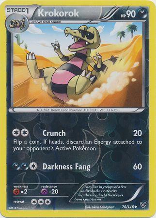 Krokorok [Reverse Holo] #70 Prices | Pokemon XY | Pokemon Cards